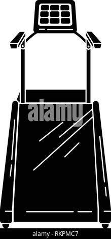 Treadmill icon. Simple style heart health poster background symbol ...