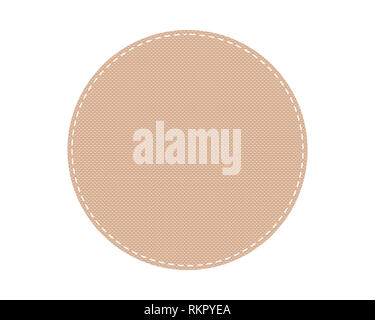 Round patch with stitches Stock Photo - Alamy