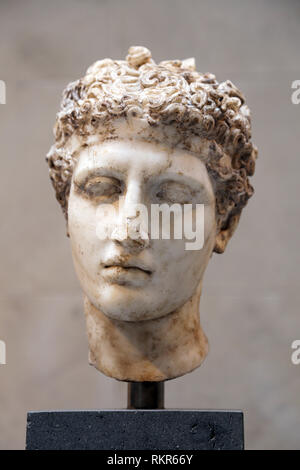 Marble Statue of Ancient Greek Athlete or Pankratiast Wrestler, Agias ...