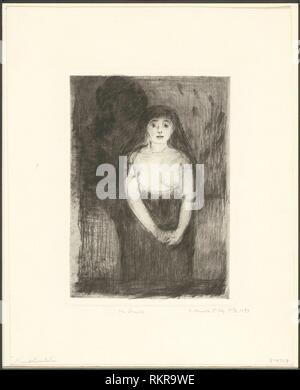Edvard Munch. Study of a Model. 1894. Norway. Drypoint and open bite ...