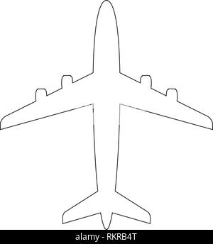 Big plane icon, simple style Stock Vector Image & Art - Alamy