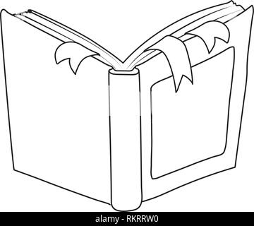 Spell book Simple vector icon. Illustration symbol design template for ...