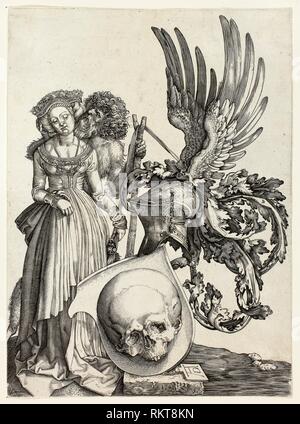 Coat of Arms with a Skull. Artist: Albrecht Dürer (German, Nuremberg ...