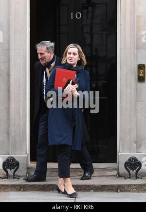 Education Secretary Damian Hinds and Works and Pensions Secretary Amber ...