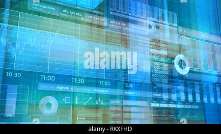 Infographics of exchange rates and quotes Stock Photo - Alamy