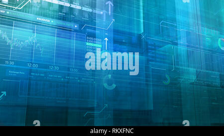 Infographics of exchange rates and quotes Stock Photo - Alamy