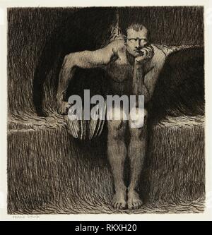 Franz von Stuck. Lucifer. 1885–1895. Germany. Etching on chine collé ...