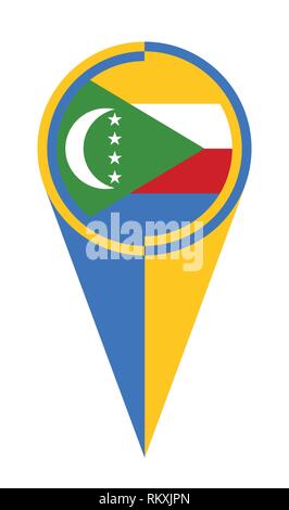 Comoros map and Comoros flag vector drawing Stock Vector Image & Art - Alamy