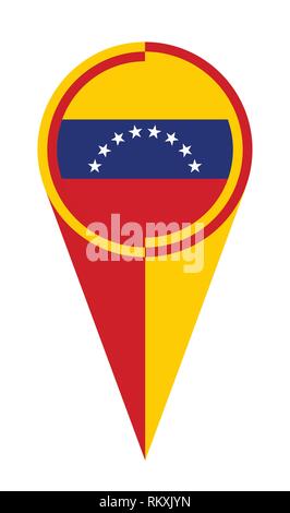 Venezuela Map Pin Stock Vector Image & Art - Alamy