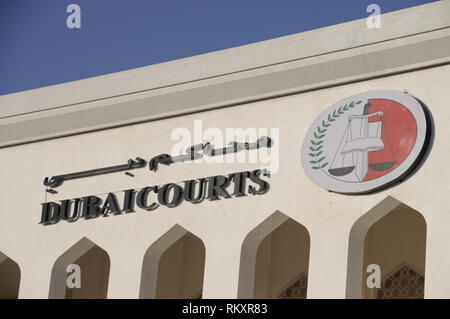 Dubai UAE Dubai Law Courts Stock Photo - Alamy