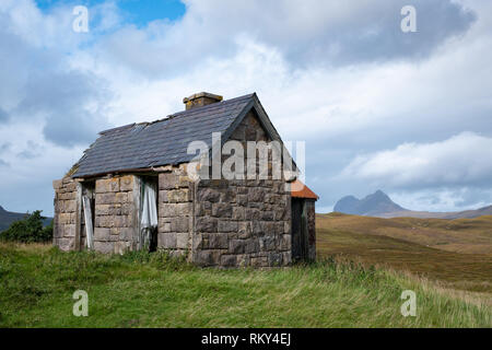 A small stone hut, or bothy, in Strid Woods, Bolton Abbey, Yorkshire ...