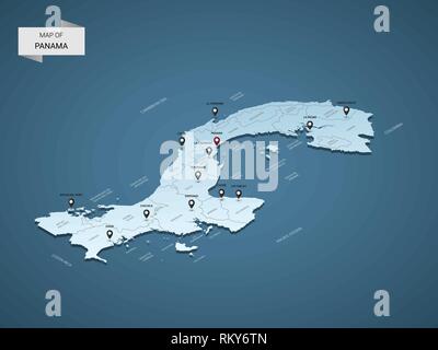 Panama political map of administrative divisions Stock Vector Image ...