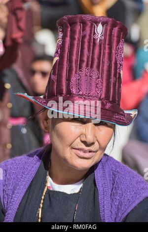 portrait of Ladakhi woman in Leh in Ladakh, India Stock Photo - Alamy