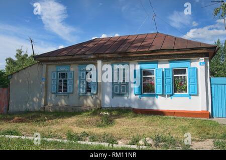 Typical Russian home, Karakol, Kyrgyzstan Stock Photo - Alamy