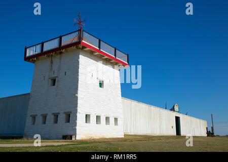 Palisade wall of a fort Stock Photo - Alamy