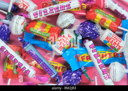 Swizzels Matlow Love Hearts sweets candies in heart shaped plastic ...