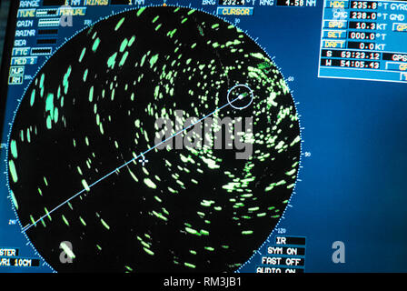 Marine equipment echo sounder of a sea boat or echo sounder lucky Laker ...