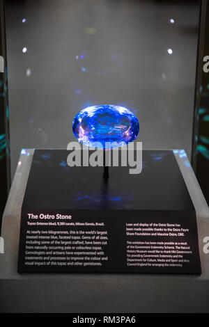 The Ostro Stone, on display in The Natural History Museum, London, Uk ...