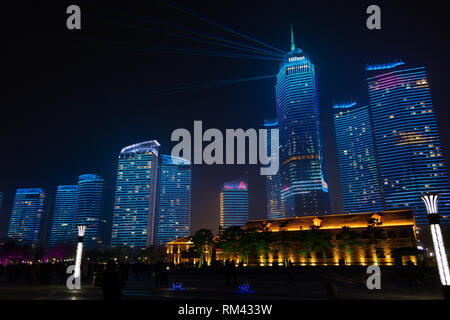 Yantai, Yantai, China. 13th Feb, 2019. Yantai, CHINA-Night scenery of ...