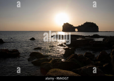 Engetsu Island is a small island off the coast of Shirahama, Wakayama ...