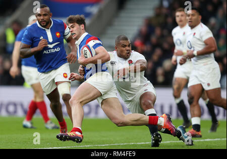 DAMIAN PENAUD during the Six Nations Round 1 rugby match between France ...