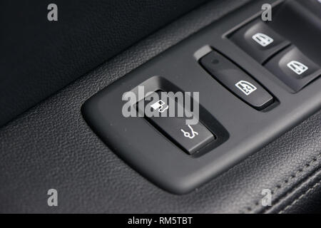 Car trunk open button. Electric trunk switch controller. Car trunk ...