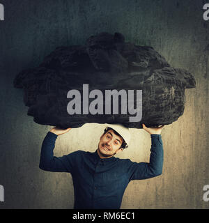 Strong man lifting heavy stone Lebanon Middle East Stock Photo - Alamy