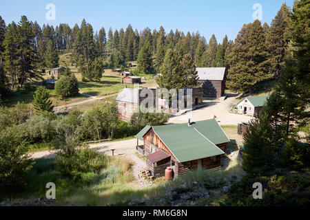 Montana, Garnet, gold mining ghost town, Kelly's saloon built late ...