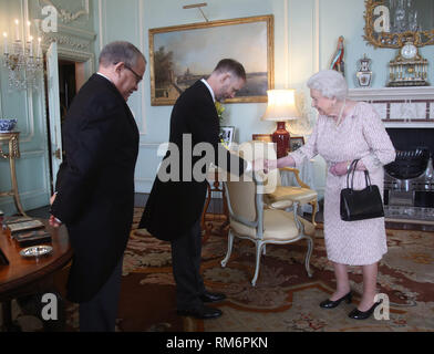 His Excellency Milton Inniss being received in audience by Queen ...