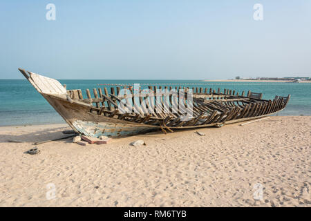 Traditional Arabic Sambuk Fishing Boat Museum Exhibit Dubai Museum ...