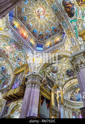 A low angle shot of the interior of the Del Amo Fashion Center in West ...