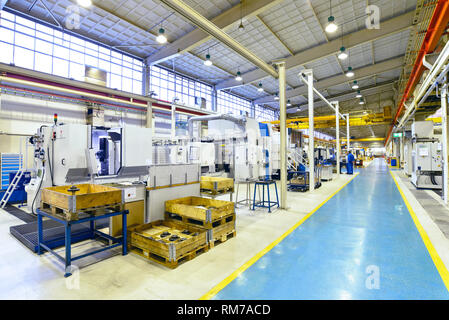 Modern industrial factory for mechanical engineering equipment and ...