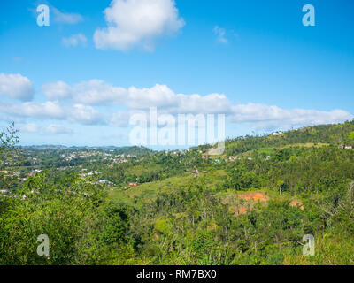 Ruta panoramica road in Puerto Rico. USA. this road is little used by ...