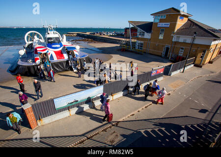 The Hover travel, hovercraft, terminal in Southsea, Portsmouth, England ...