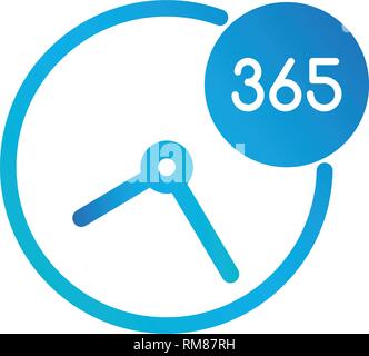 365 days icon. Vector illustration Stock Vector Image & Art - Alamy