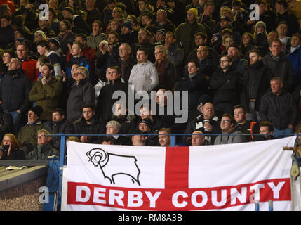 Derby County fans during the Sky Bet Championship match at Ashton Gate ...