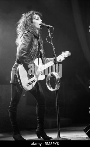 Singer, songwriter and guitarist Susanna Hoffs of The bangles is shown ...