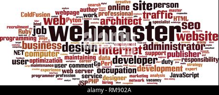 Javascript word cloud concept. Vector illustration Stock Vector Image ...