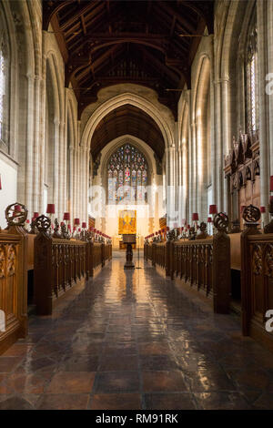 Stained Glass Windows, Trinity College Chapel, Cambridge Stock Photo ...
