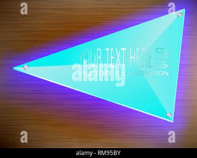 Acrylic label LED light decoration on label Stock Vector Image & Art ...