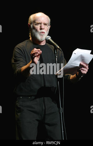 Comedian, actor and author George Carlin is shown during his stand up ...