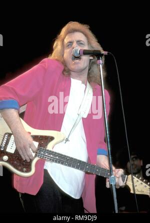 Singer performing with a live band. 1960s (Credit Image: © Mondadori ...