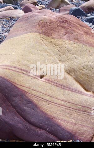 Natural Background of Colourful Carboniferous Sandstone Pebbles along ...