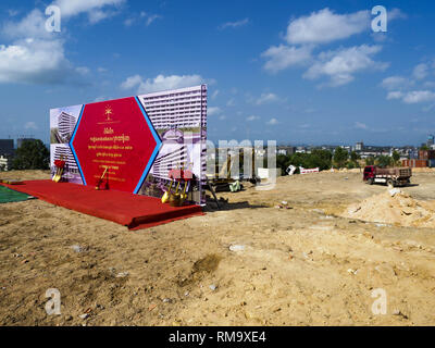 Sihanoukville, Preah Sihanouk, Cambodia. 14th Feb, 2019. The site of ...