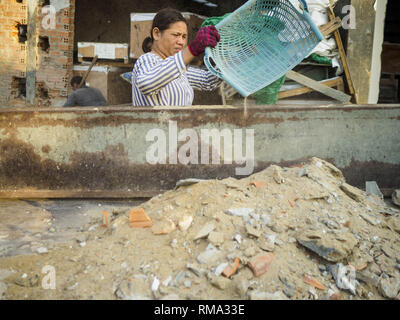 Sihanoukville, Preah Sihanouk, Cambodia. 14th Feb, 2019. The site of ...