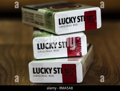 Kiev, Ukraine. 14th Feb, 2019. A pack of Philip Morris International ...