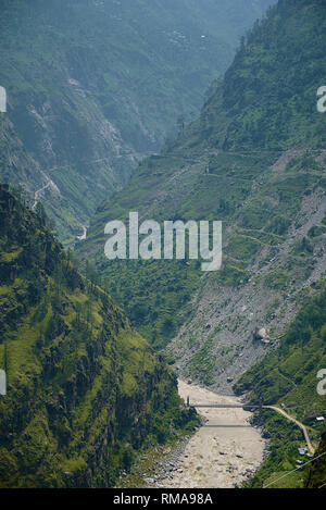 Sutlej river Satluj river Kinnaur Himachal Pradesh India Asia indian ...