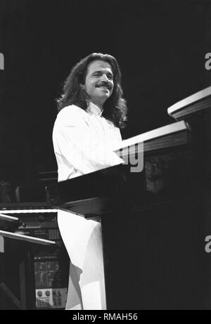 Self taught pianist, keyboardist, and composer Yanni, born Yanni ...