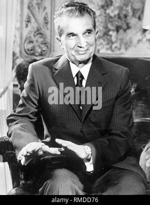 The Romania politician and dictator NICOLAE CEAUSESCU ( January 26 ...