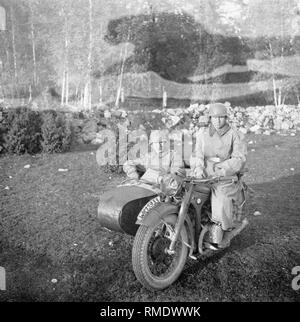 A Wehrmacht Dispatch Rider Stock Photo - Alamy